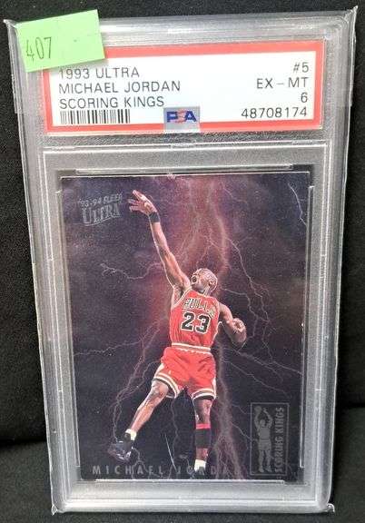Graded 1993 Ultra Michael Jordan Scoring Kings #5 - Metzger Property ...