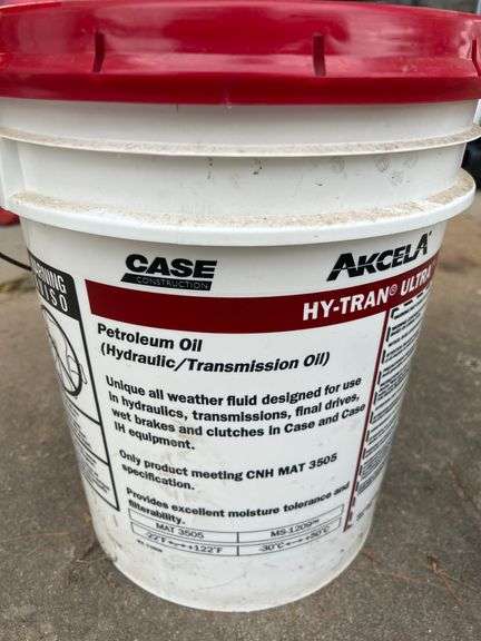 Hy Tran Ultra Hydraulic oil, Unopened bucket - Metzger Property ...