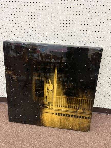 Courtney J. Garrett 36”x36” Mixed Media Oil Birch “The Look From The ...