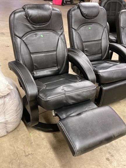 Leather Allure Furniture Swivel Reclining Chair for RV - Metzger ...