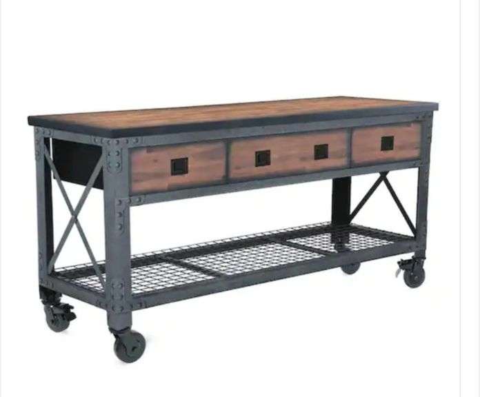 Duramax Building Products 72 in. x 24 in. 3-Drawers Rolling Industrial ...