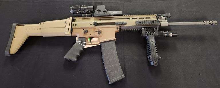 FN Scar 16S 5.56x45 Rifle with Adjustable Stock, one magazine, EOTech ...