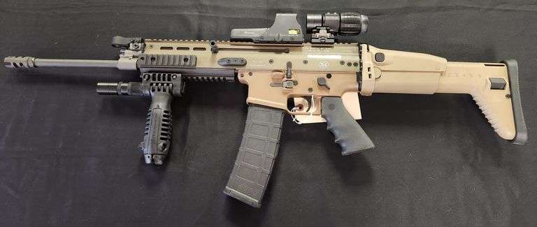 FN Scar 16S 5.56x45 Rifle with Adjustable Stock, one magazine, EOTech ...