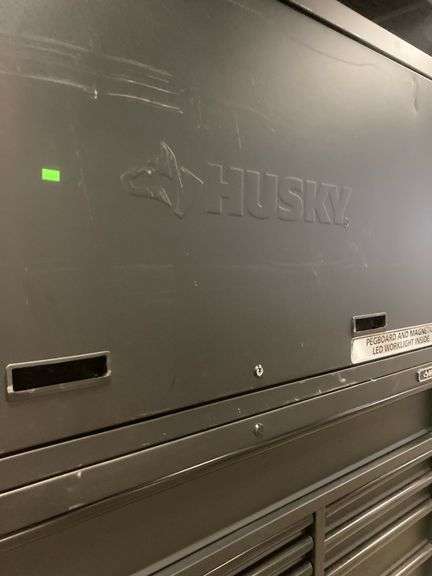 Husky 80 in. 10-Drawer Garage Workcenter, 24 in. Deep with Side Locker ...