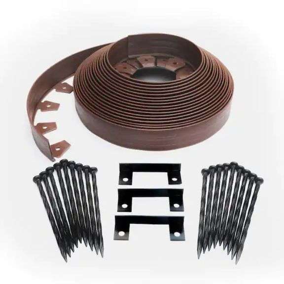 ProFlex Tall Wall 60 ft. x 2.5 in. PLANK Brown Plastic No-Dig Landscape ...