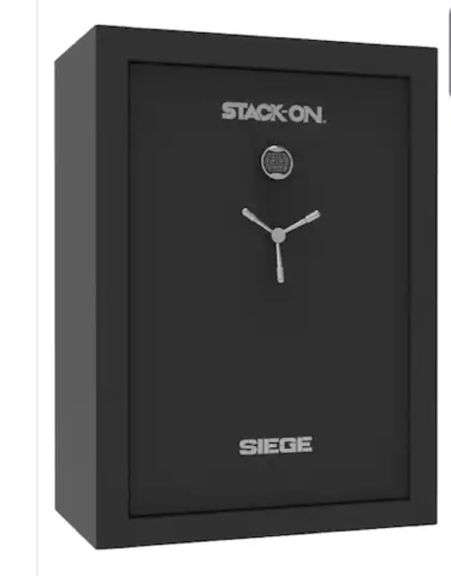 STACK-ON Siege 72-Gun Fireproof with Electronic Lock Gun Safe, Black ...