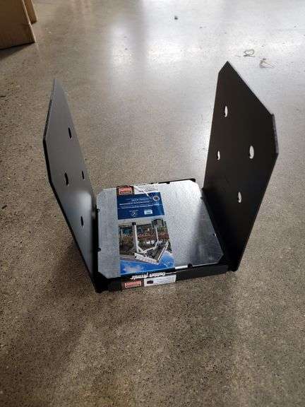 Outdoor Accents Avant Collection ZMAX, Black Powder-Coated Post Base ...