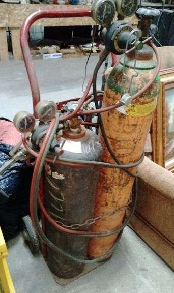 Torch set on cart - Metzger Property Services LLC