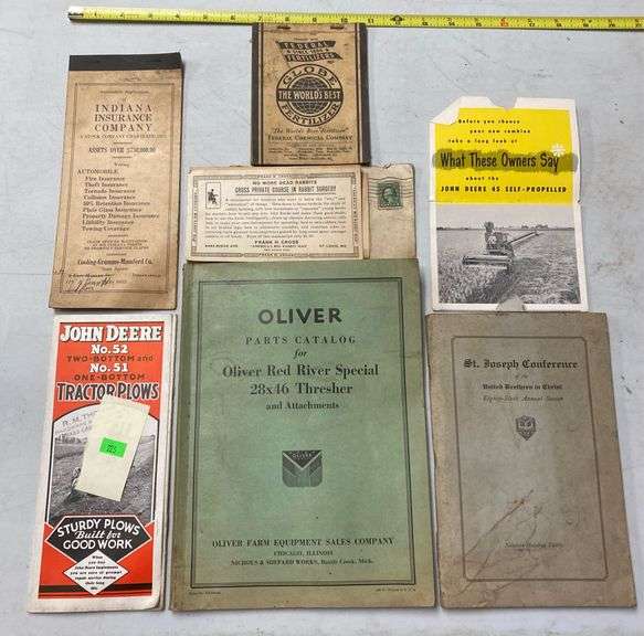 Agricultural Documents, Brochures, Globe Fertilizer Order Sheets ...