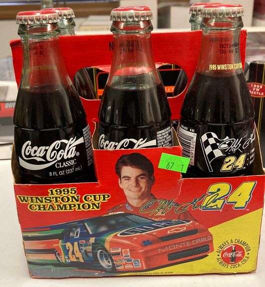 1995 Winston Cup Champion six eight ounce glass Coca-Cola Classic ...