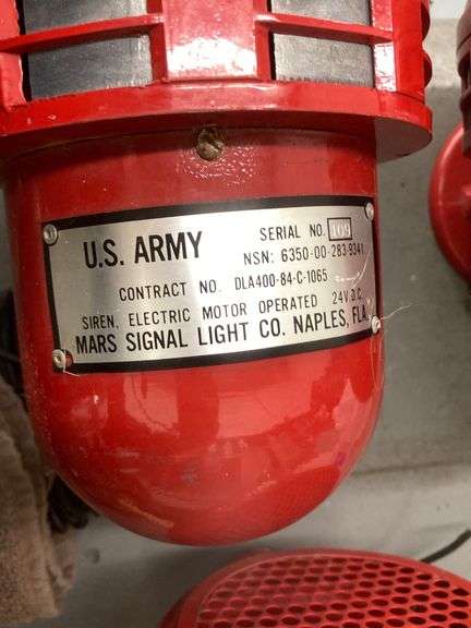 U.S Army Sirens, Mars Signal Light Co. Naples - Metzger Property ...