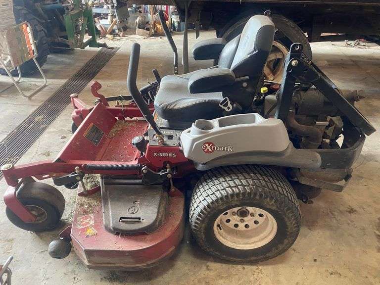 Exmark X-Series Zero Turn Mower, 709 hrs., Gas; - Metzger Property ...