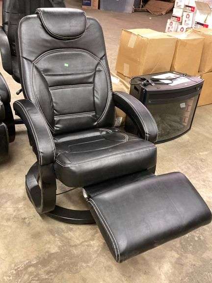 Leather Allure Furniture Swivel Reclining Chair for RV - Metzger ...