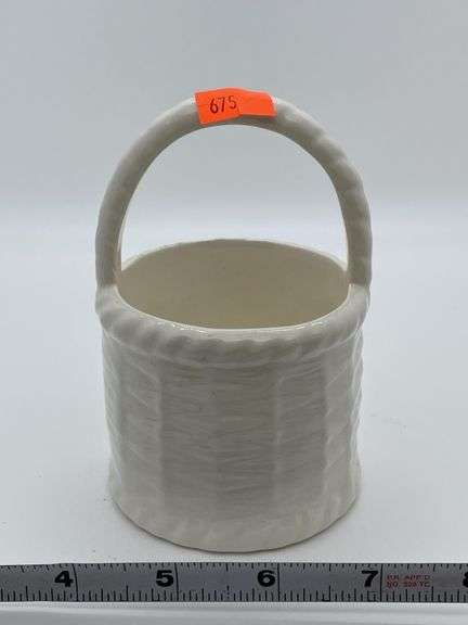 Haeger ceramic basket - Metzger Property Services LLC
