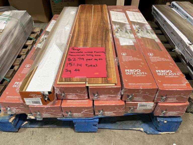 Pergo laminate wood flooring Hawaiian king Koa 151 square foot your are ...