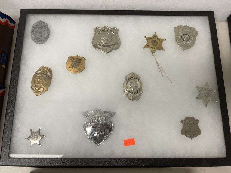 Vintage police badges - Metzger Property Services LLC