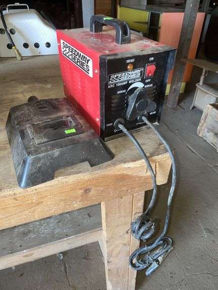 Speedway Series 100 amp arc welder 220 V and face shield - Metzger ...