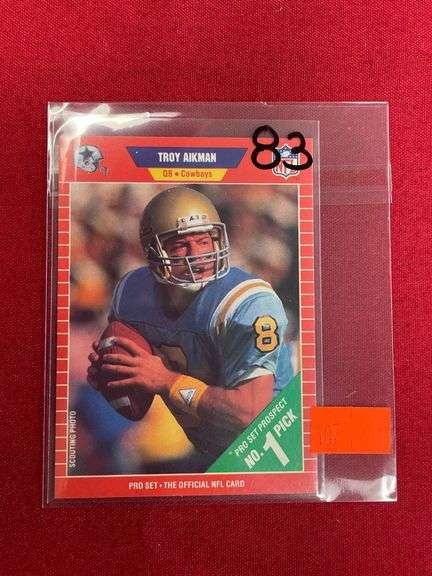 1989 Pro Set #490 Troy Aikman Rookie Card - Metzger Property Services LLC