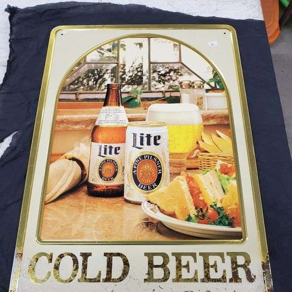 Miller Lite Cold Beer Sign. - Metzger Property Services LLC