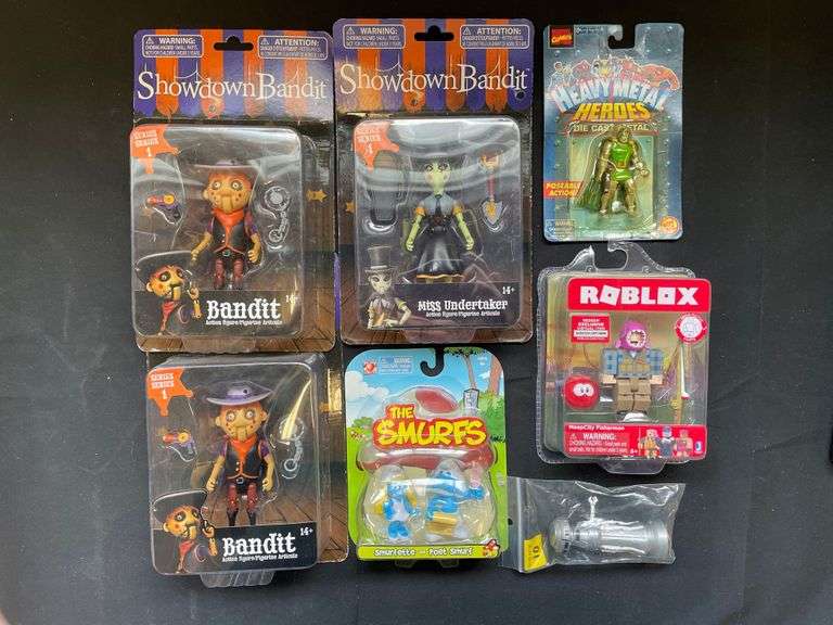 Assorted Action Figures (Showdown Bandits, Marvel Heavy Metal Heroes ...