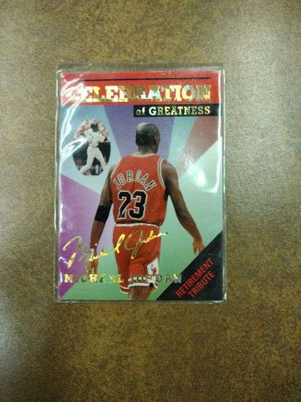 Celebration of Greatness Michael Jordan retirement tribute card ...