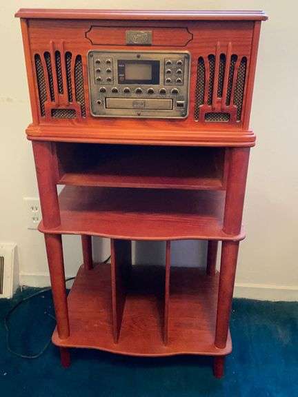 Spirit of St. Louis record & CD player combo cabinet - Metzger Property ...