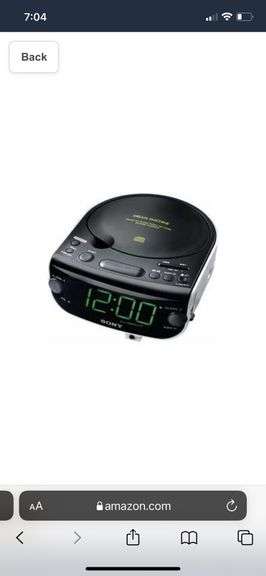 Sony Dream Machine FM/AM Radio ICF - CD815 CD - R/RW Playback - Metzger ...