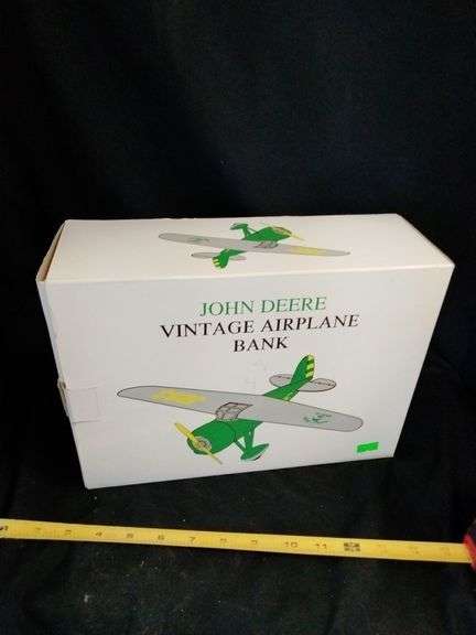 John Deere Vintage Airplane Bank - Metzger Property Services LLC