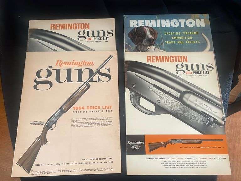 (4) 1960’s Vintage Remington Gun Catalogs - Metzger Property Services LLC