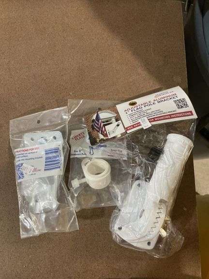 1 inch flag pole bracket, three-quarter inch flag pole bracket, flag ...