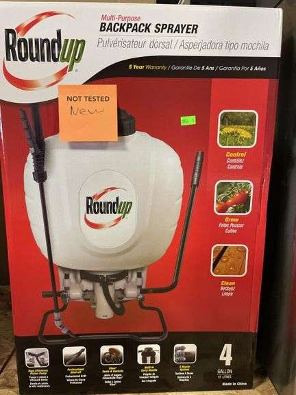 Roundup 190314 Backpack Sprayer for Fertilizers, Herbicides, Weed ...