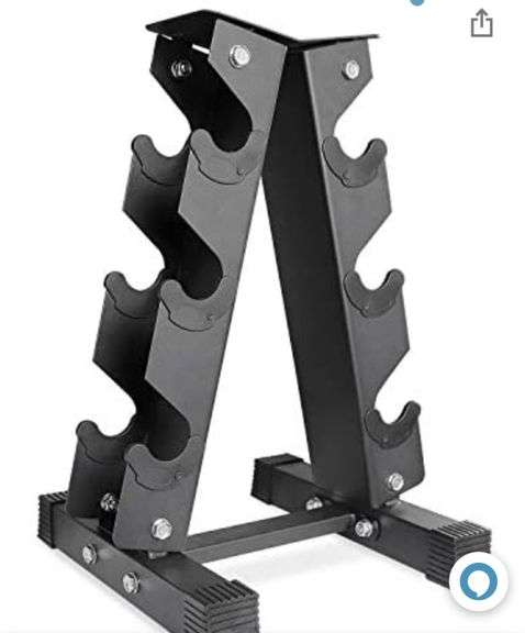 A2ZCARE Steel Dumbbell Rack, Dumbbell Storage Rack, A-Frame Dumbbell ...
