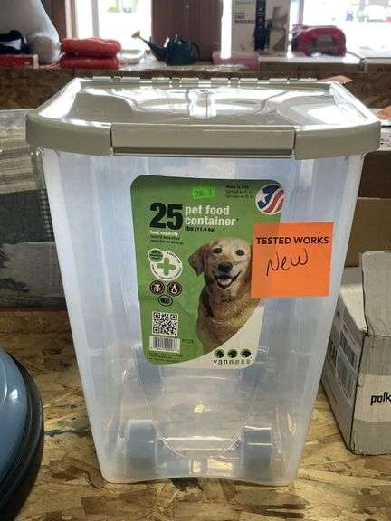 25 pound dog food container - Metzger Property Services LLC