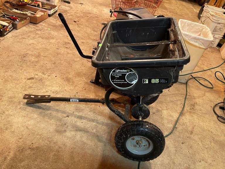 Precise fit 85 pound tow broadcast spreader with manual - Metzger ...