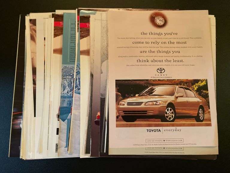 Toyota Single Sheet Sedan and Family Model Ads - Metzger Property ...