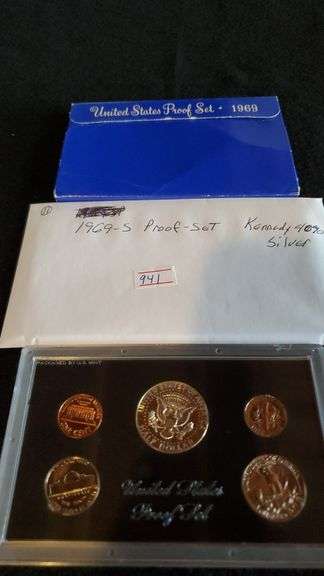 1969 - S Proof Set, Kennedy 40 % Silver - Metzger Property Services LLC