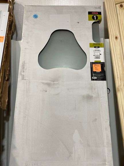 Delta 60” Sliding Shower Door Droplet Pattern - Metzger Property ...
