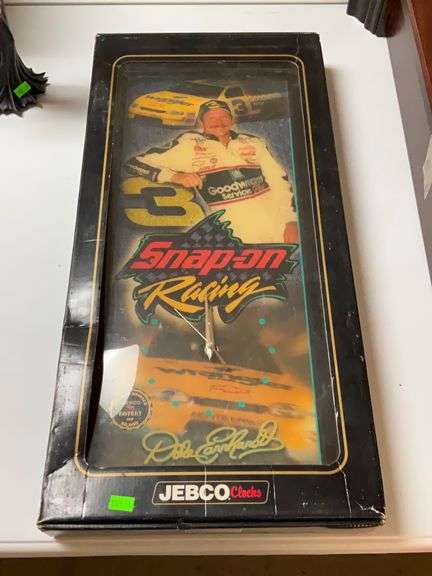 Jebco Clocks, Snap-on Racing Cale Earnhardt wall clock, battery ...