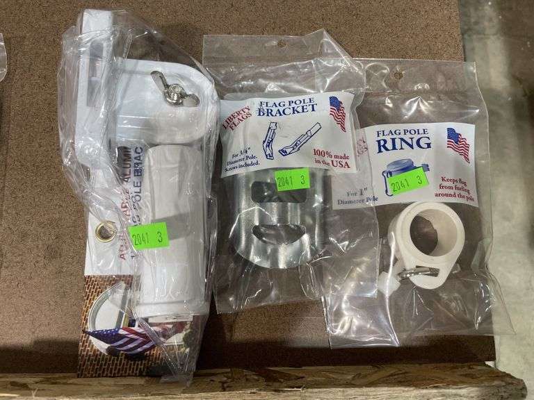 1 inch adjustable flag pole bracket, three-quarter inch light pole ...