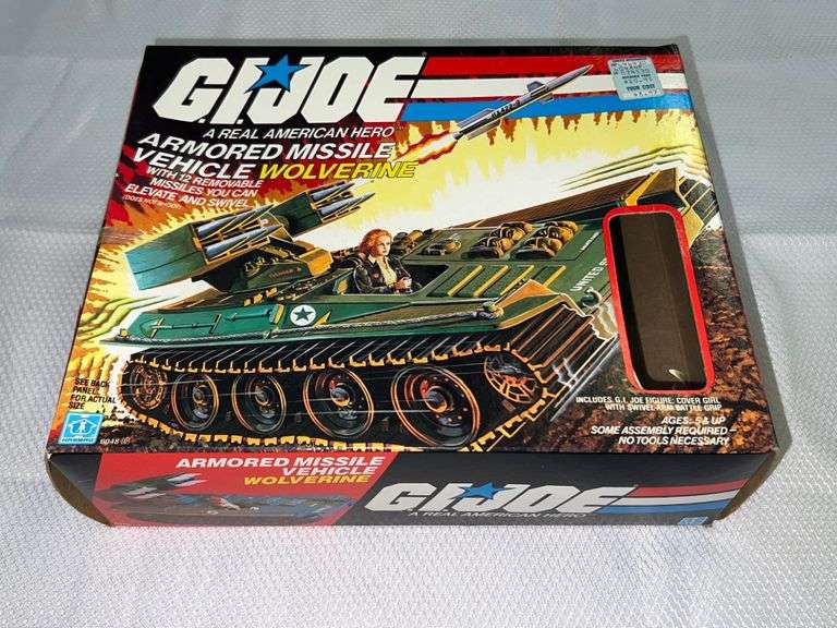 G.I. Joe A Real American Hero Armored Missile Vehicle Wolverine with 12 ...