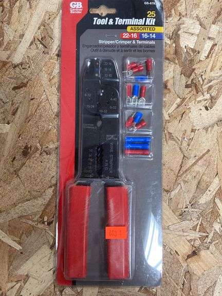 Gardner bender tool & terminal kit stripper/crimper & terminals ...