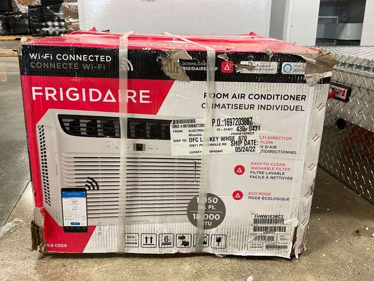Frigidaire 18,000 BTU Connected Window Air Conditioner with Slide Out ...