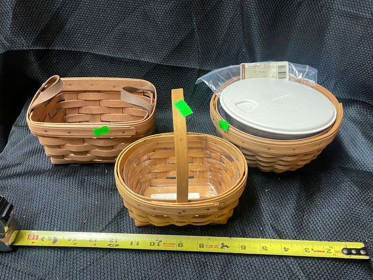 Longaberger Woven Bowl with Serve Solutions container, Longaberger ...