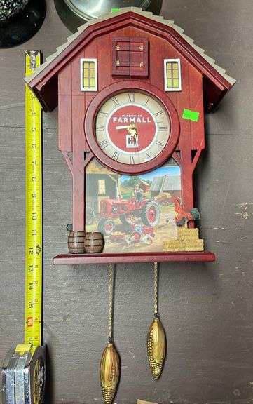 McCormick Farmall cuckoo style clock - Metzger Property Services LLC