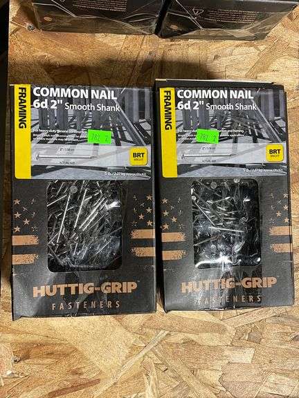 Huttig-Grip Fasteners Common Nail 6d 2” Smooth Shank 835 Per Box ...