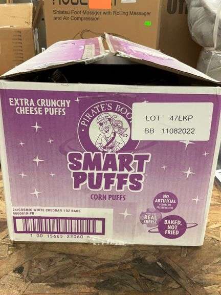 Pirates Booty Smart Puffs, 24 Cosmic White Cheddar 1 oz. Bags - Metzger ...