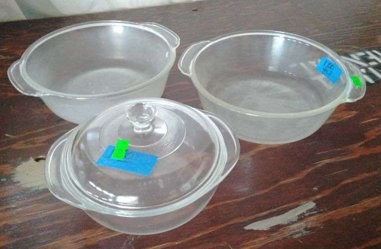 Pyrex with lid and Fire King dishes - Metzger Property Services LLC