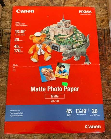 Canon Matte Photo Paper, 20 Sheets, 13”x19” - Metzger Property Services LLC