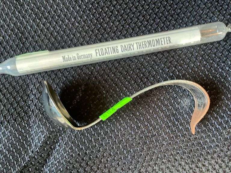 Floating dairy thermometer, cream top spoon - Metzger Property Services LLC