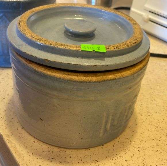 Salt Crock, Covered Butter Crock - Metzger Property Services LLC